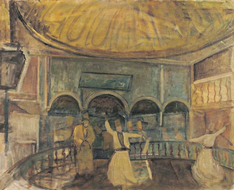 İbrahim Çallı Sema tablosu 1938 tarihli - istanbul sanat evi