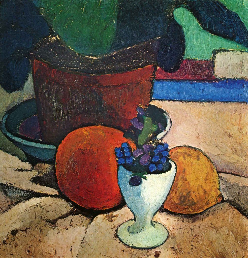 Paula Modersohn Becker Limon Menekşe ve Domatesli Natürmort