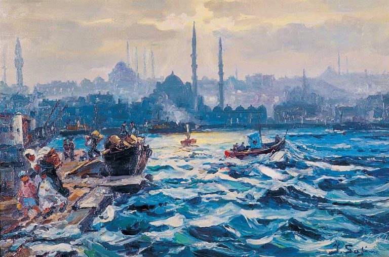 İbrahim Safi Boğaz ve Tekneler - İstanbul Sanat Evi